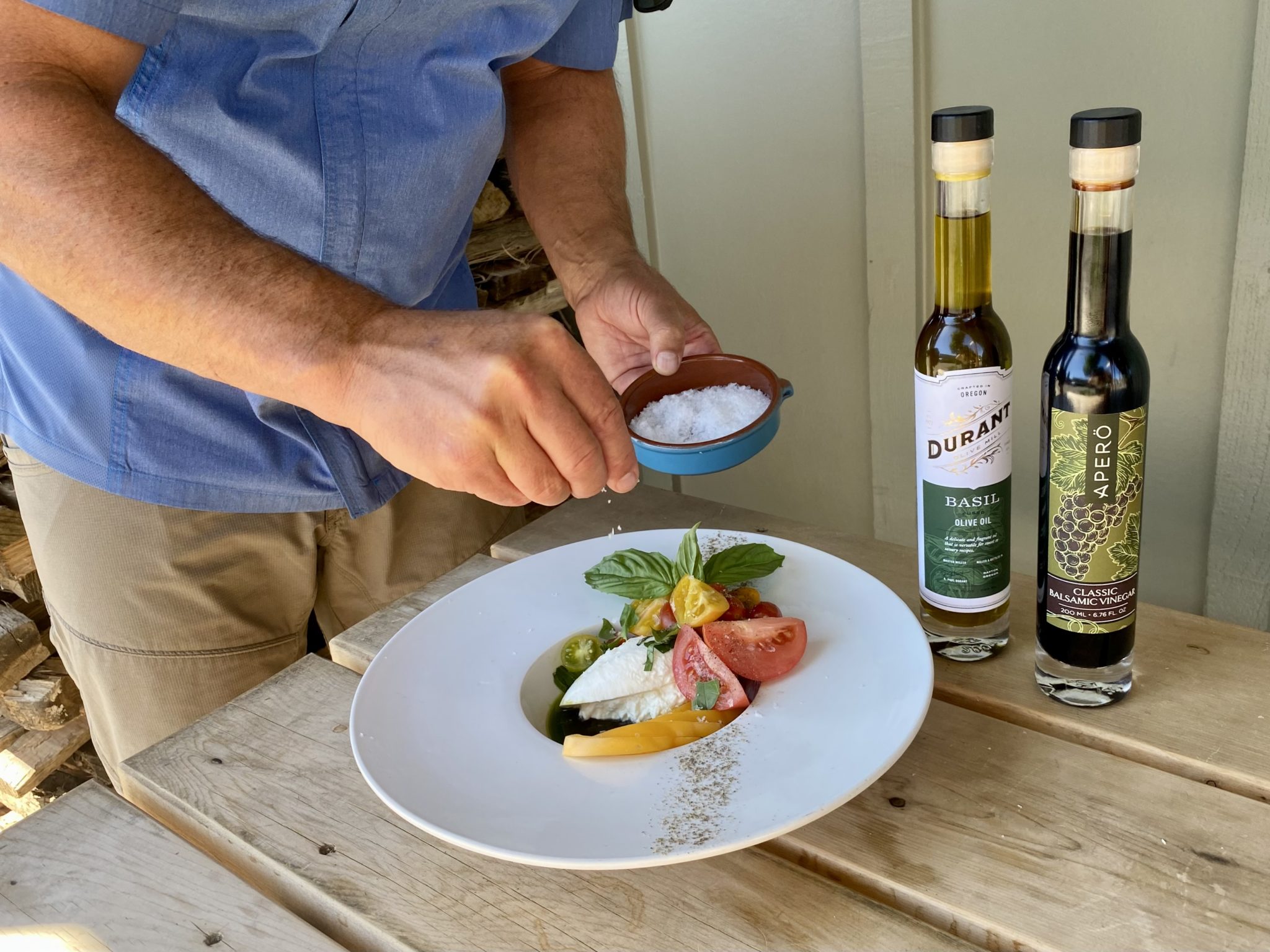 Durant at Red Ridge Farms | Heirloom Tomato & Burrata Salad / Chef Jody ...